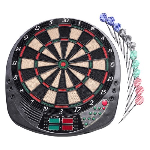 Elektronische Dartscheibe Dart Komplettset 159 Spiel-Variationen 4 ...